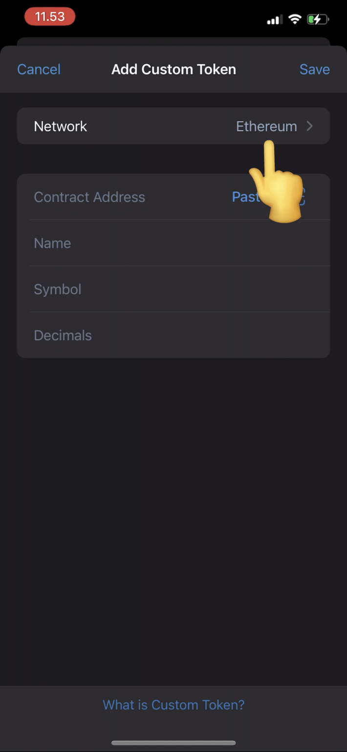 How to add $ Coiner token on TrustWallet